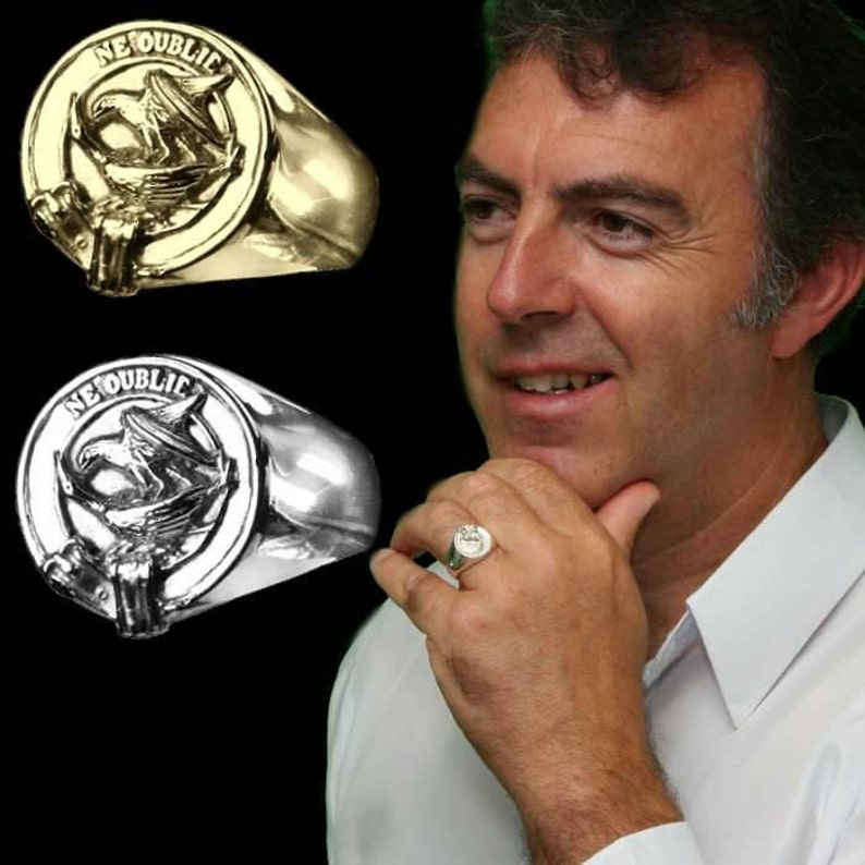 Clan Graham Crest Men's Signet Ring - Etsy