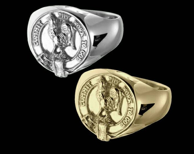 Clan Sinclair Crest Men's Signet Ring - Etsy