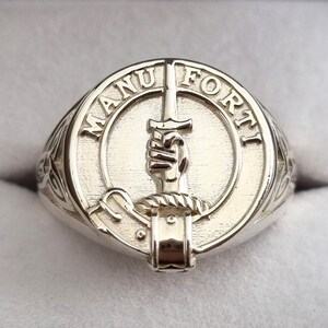 Mackay Clan Crest Ring With Celtic Sides Silver or Gold - Etsy