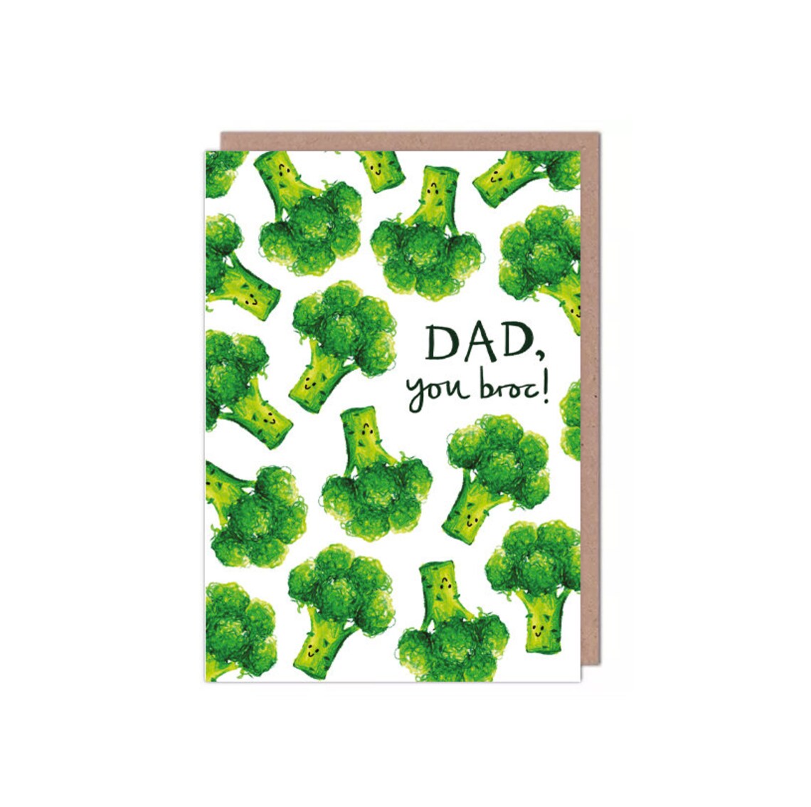 Dad You Broc Father's Day/birthday Broccoli Card - Etsy