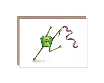 Frog Card - Etsy