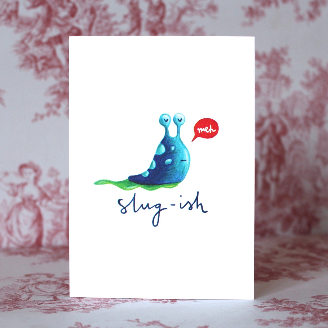 Slugish Slug Card - Etsy