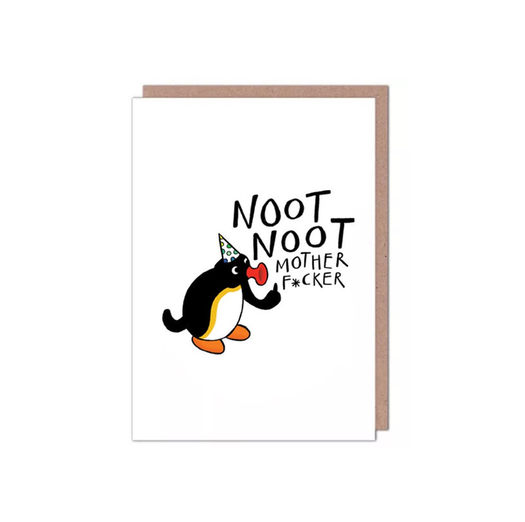 Pingu Noot Noot Birthday Card - Etsy