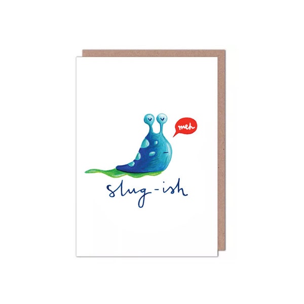 Slug Birthday Card - Etsy