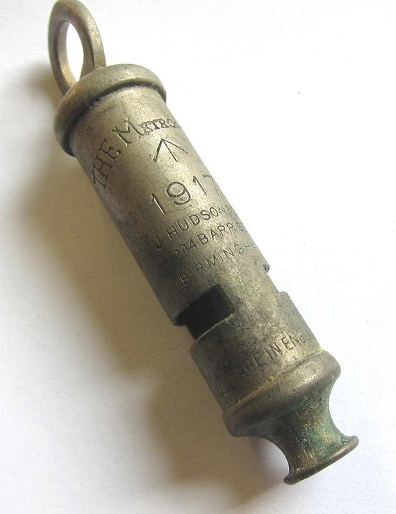 WW1 Whistle Army RAF RFC Signalling Metropolitan wwII AGED J | Etsy