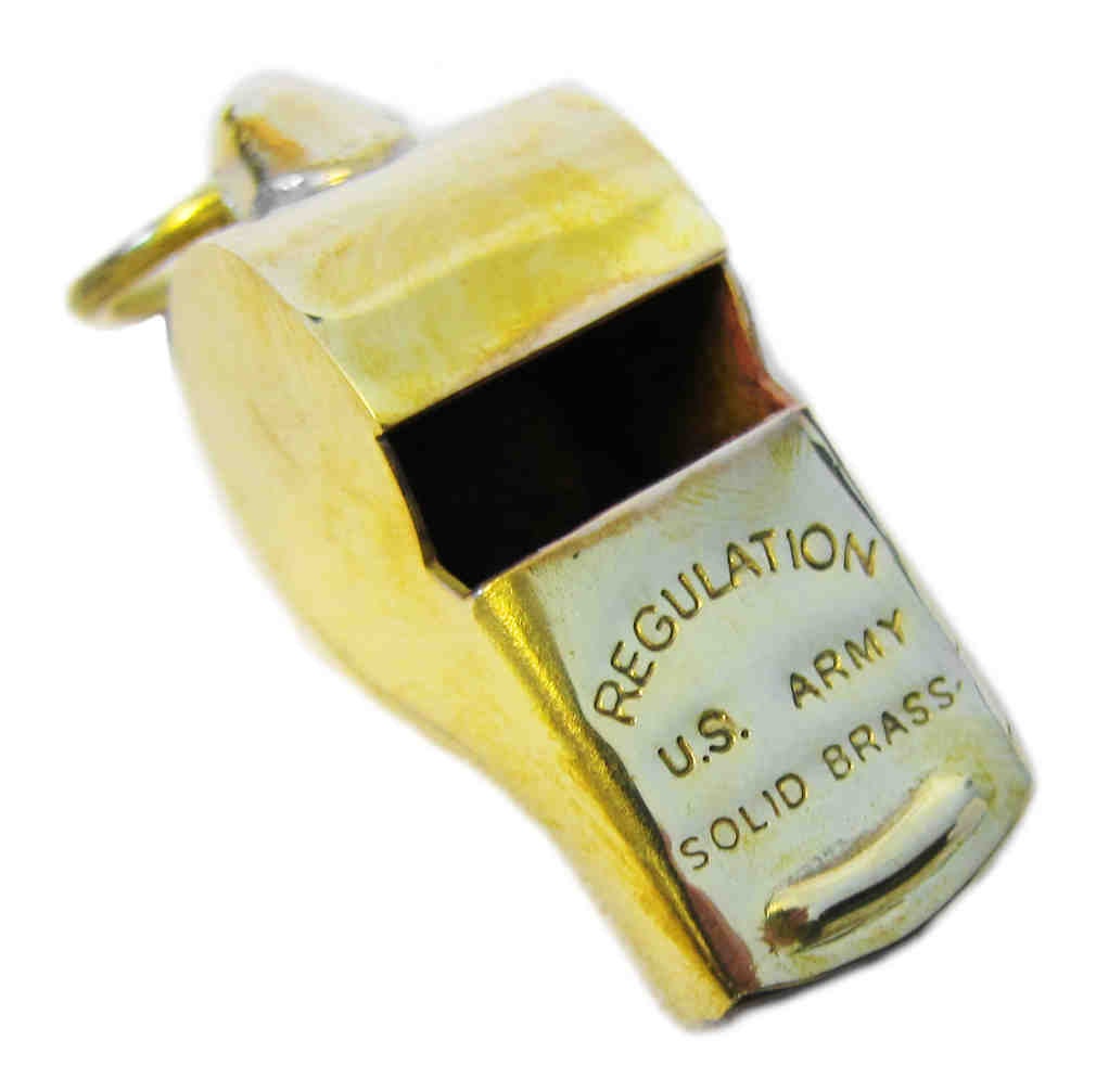 US Whistle WW2 Regulation Army U.S. Solid Brass Aged or New Wwii USAAF ...