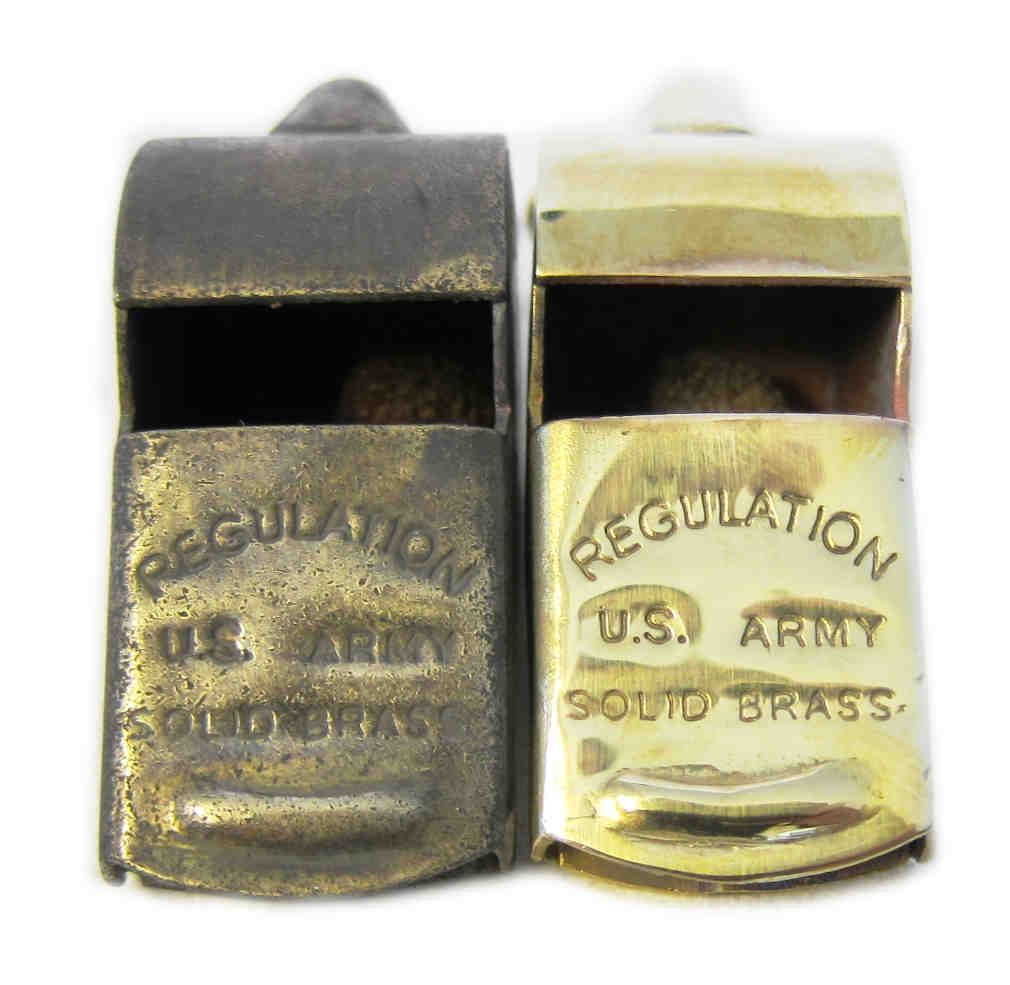US Whistle WW2 Regulation Army U.S. Solid Brass Aged or New Wwii USAAF ...