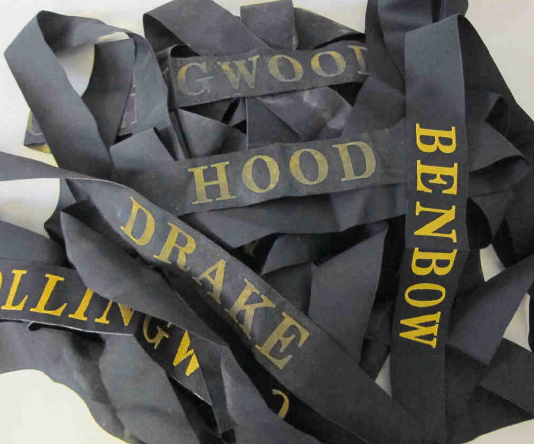 WW1 Royal Naval Division Battalion Cap Tally WWI Navy Brigade Tallies ...