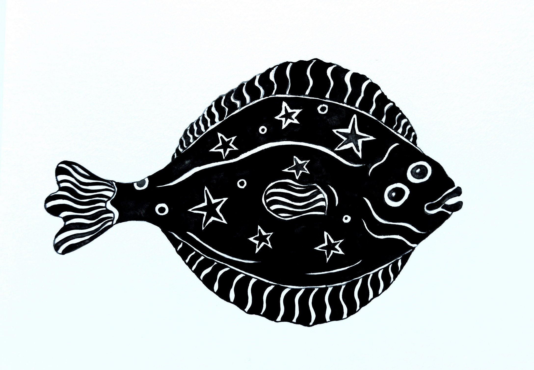 Starry Flounder - Etsy