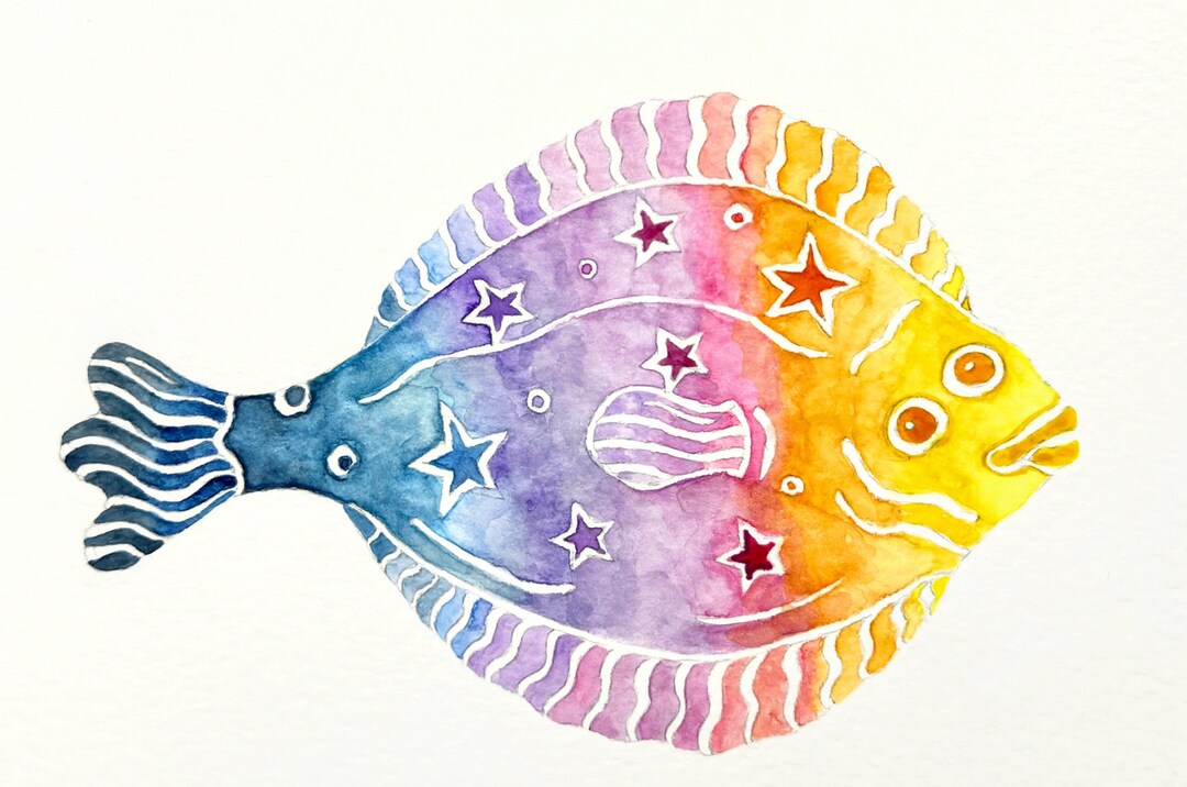 Starry Flounder - Etsy