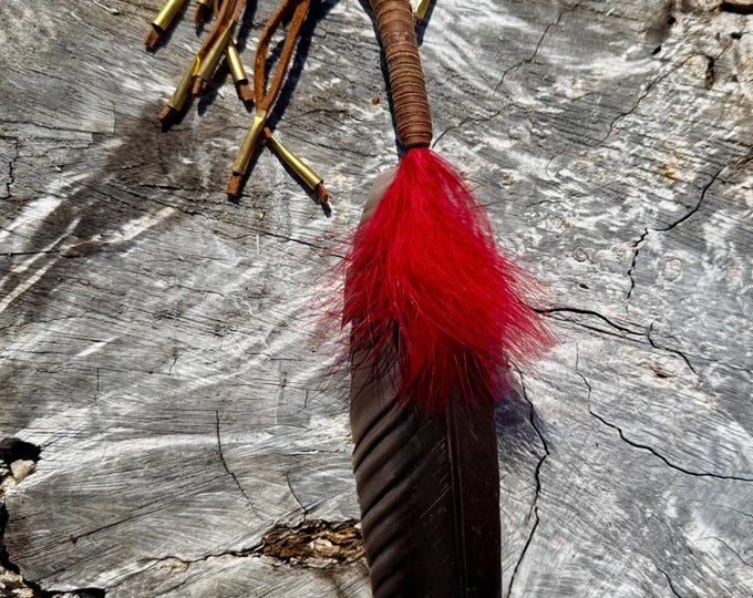 8"-10" SMUDGE FEATHER WAND: Prayer, Ceremony, Ritual, Spiritual, Saging ...