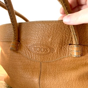 Tods Mocassino Tote Handbag in Tan Pebble Leather Neutral Color - Etsy