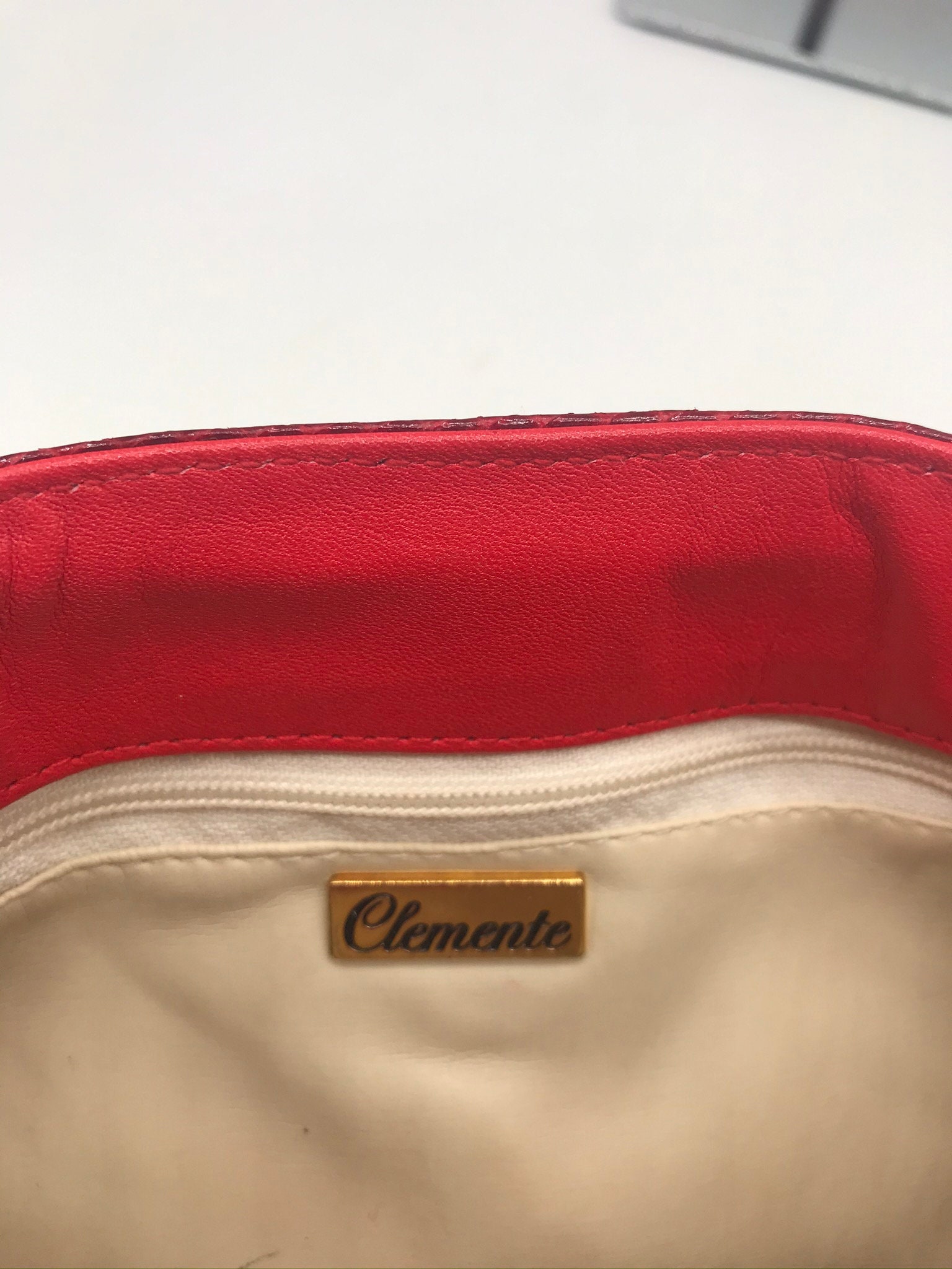 Vintage Bright Red Snake Skin Clemente Handbag Crossbody - Etsy