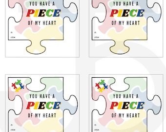 You Have A Piece of My Heart - Autism - Puzzle - Awareness - Valentines ...