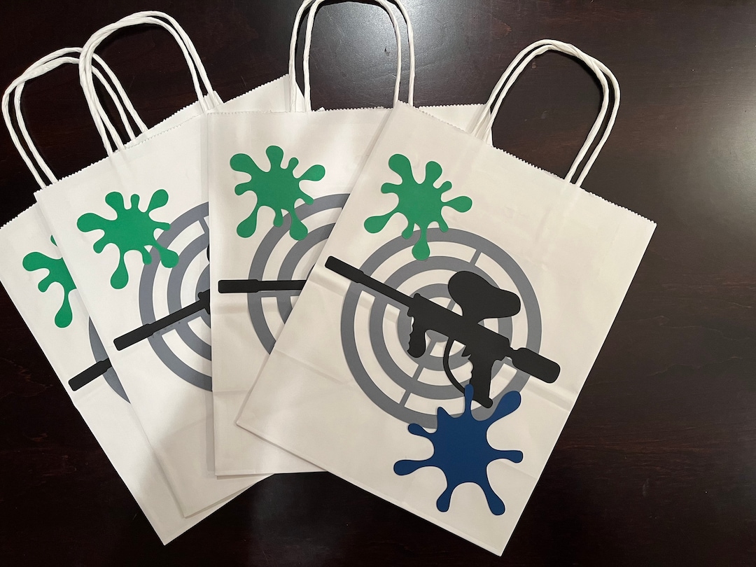 Paintball Party Favor Bags, Target Design, Set of 12 - Etsy