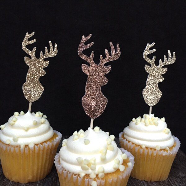 Deer Cupcake Toppers - Etsy