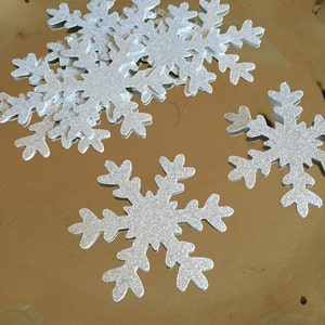 Large Glitter Snowflake Table Confetti 25CT, Winter Onederland Party ...