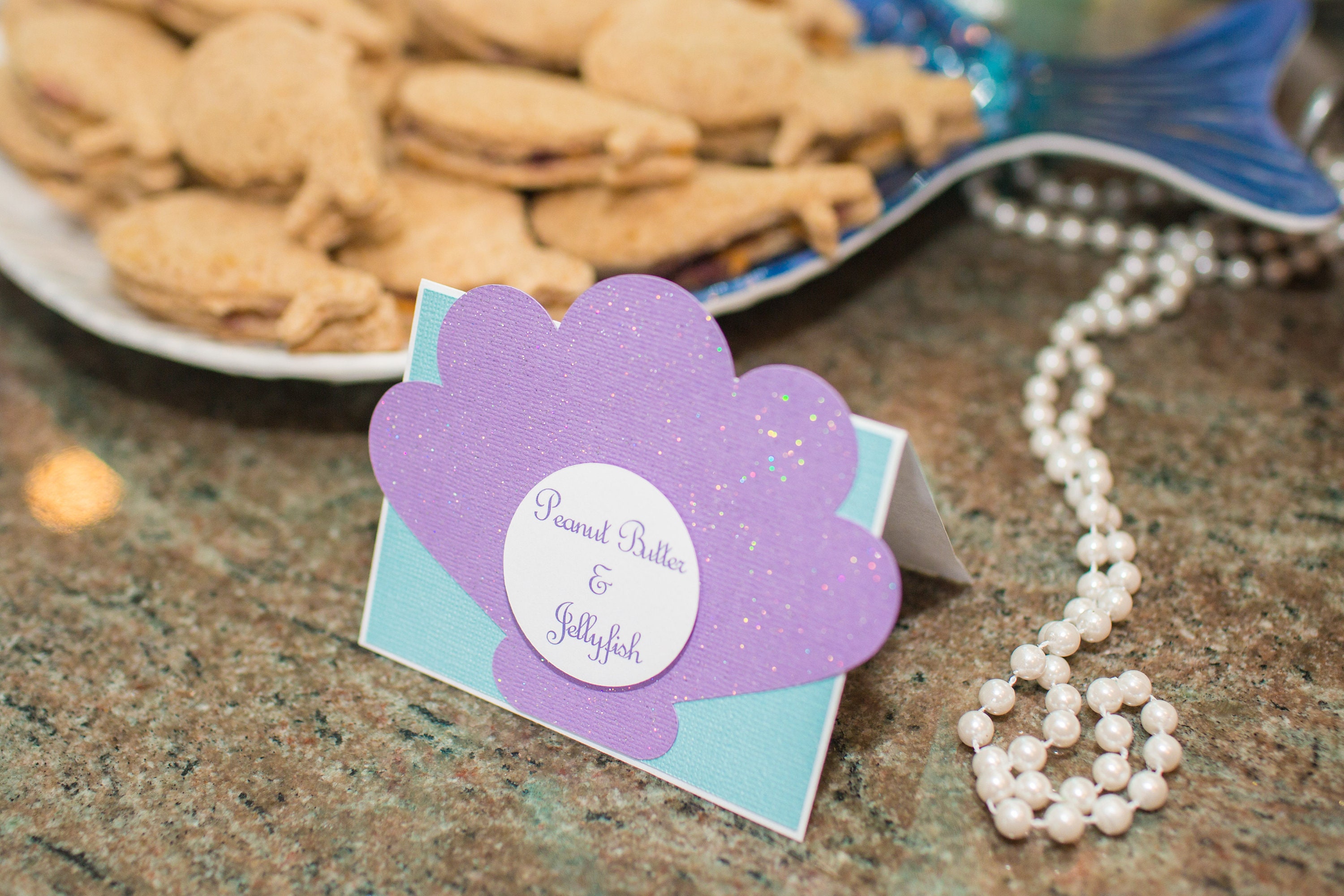 Mermaid Food Labels Under the Sea Food Labels Mermaid Place - Etsy