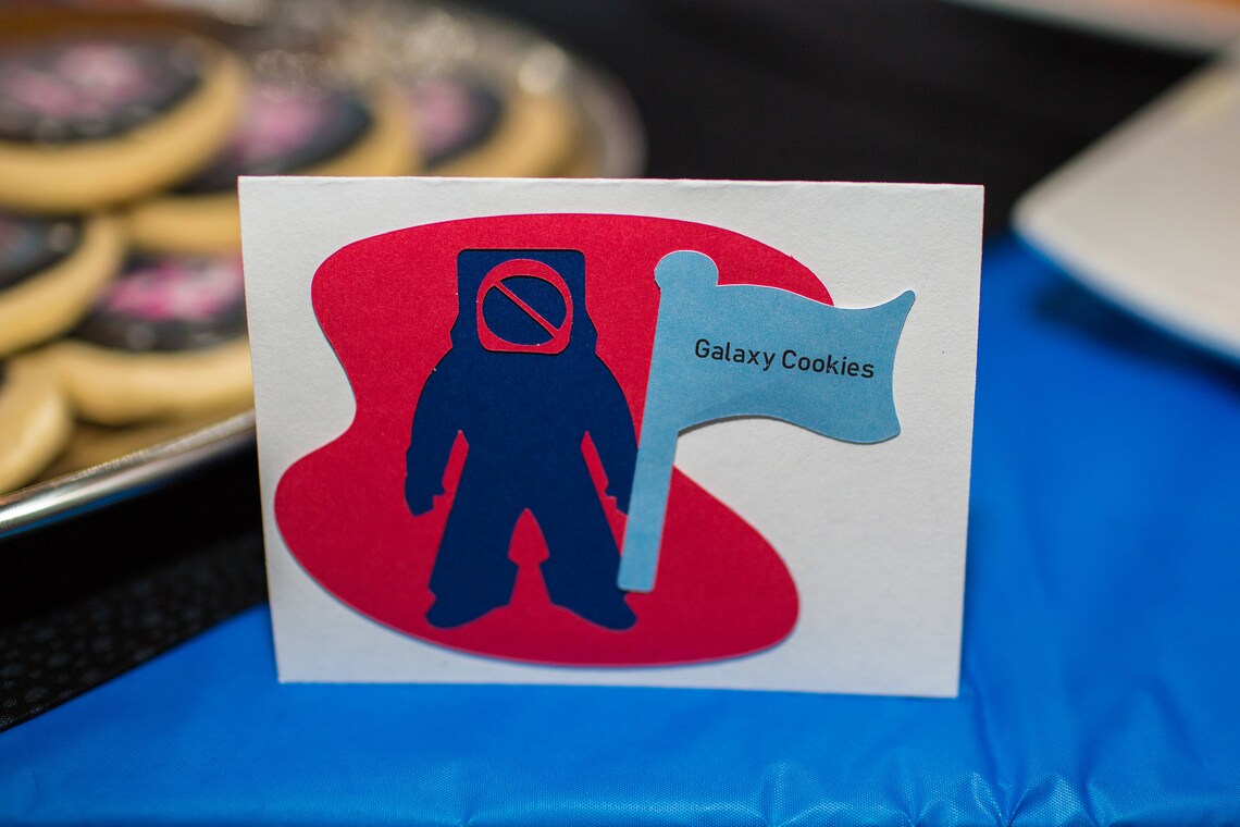 Astronaut Party Food Labels Space Party Food Labels Outer - Etsy