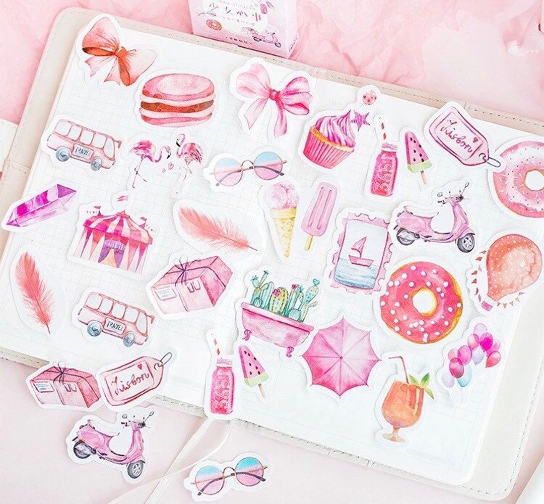Pastel Pink Stickersfashion Planner Stickersfoxy Fix - Etsy