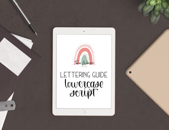 Hand Lettering Guide Digital Download Practice Sheets | Etsy