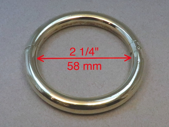 heavy locking bangle bracelet 3908 - Gem