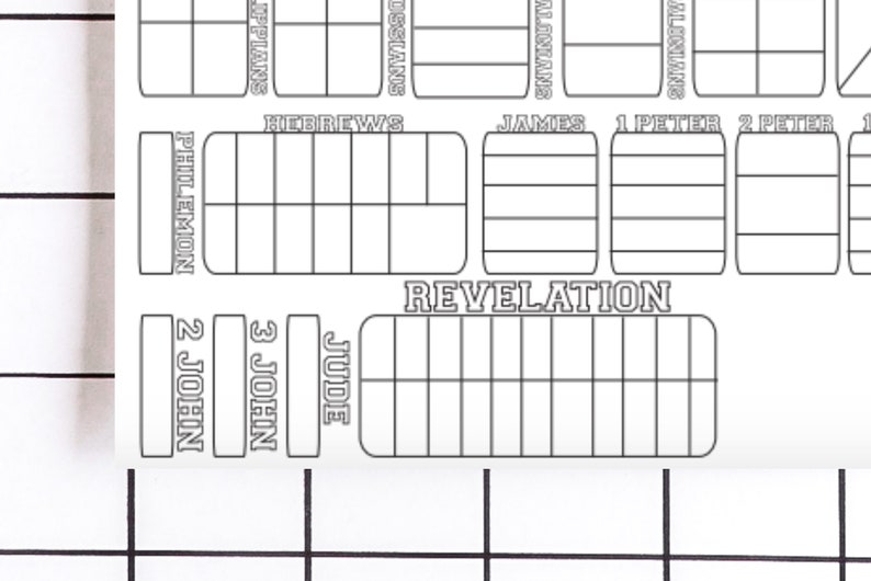 The New Testament Reading Chart - 8.5" X 11" Digital Print - PDF - Etsy
