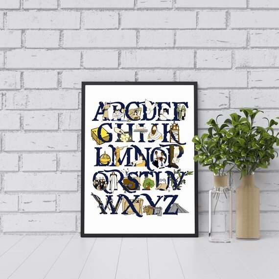 The Book of Mormon Alphabet Poster Digital Print - Etsy