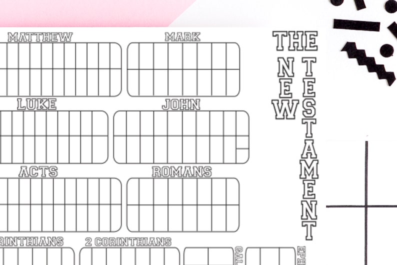 The New Testament Reading Chart - 8.5" X 11" Digital Print - PDF - Etsy