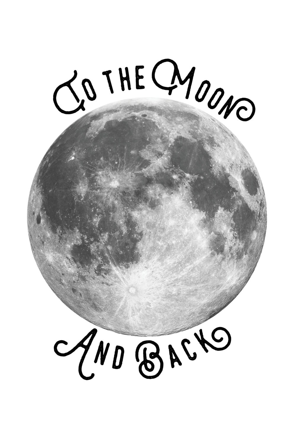 To the Moon & Back Poster Download - Etsy