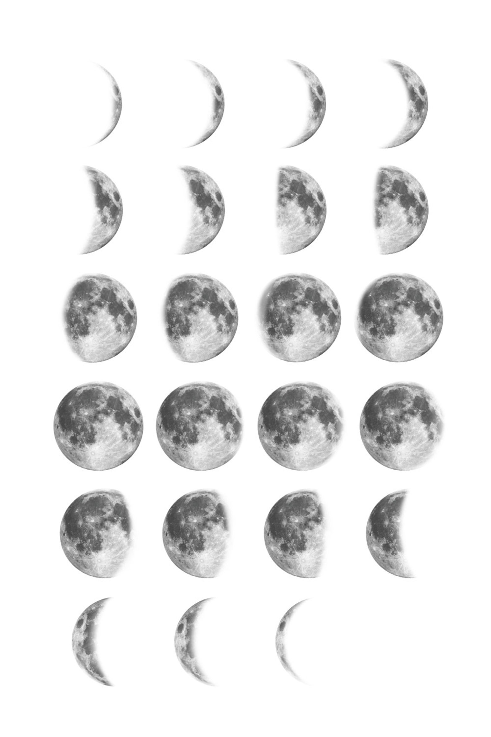 Magical Moon Phases Poster Download - Etsy