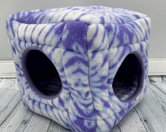 READY TO SHIP Guinea Pig Cuddle Cube Fleece Cuddle Cube Guinea Pig Bed ...