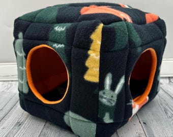 READY TO SHIP Guinea Pig Cuddle Cube Fleece Cuddle Cube Guinea Pig Bed ...