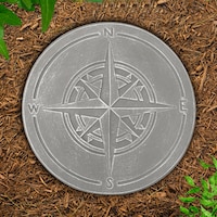 Garden Decoration: Compass Stepping Stone, Compass Rose Statue for ...