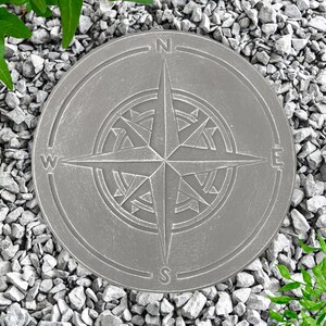 Garden Decoration: Compass Stepping Stone, Compass Rose Statue for ...