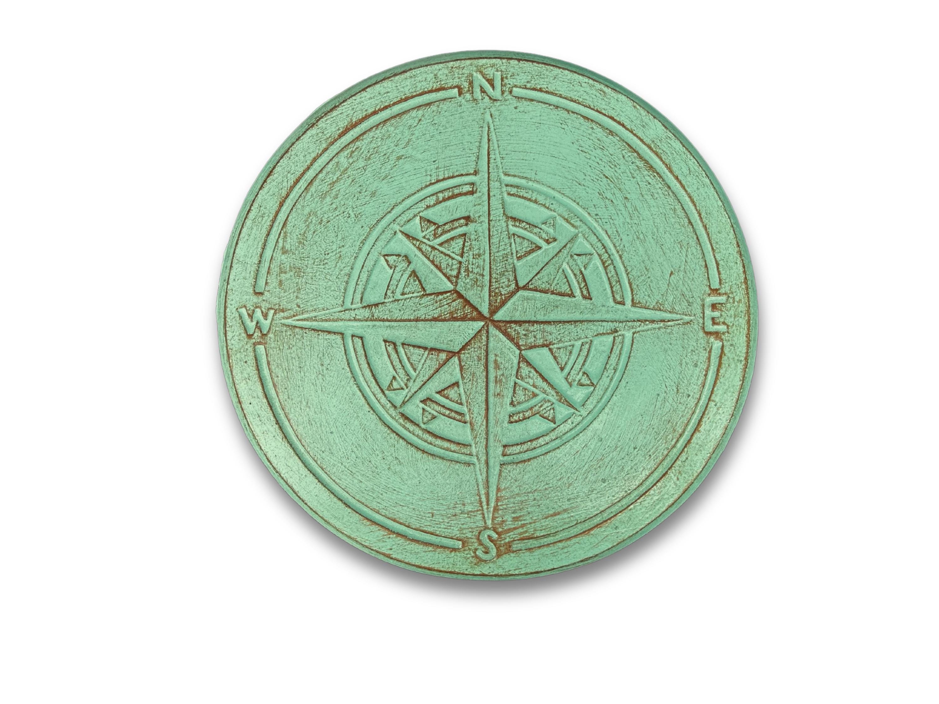 Antique Copper Compass Rose Stepping Stone: Garden Decor - Etsy