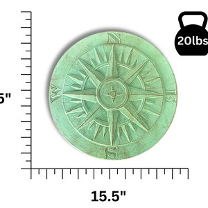 Antique Copper Compass Rose Stepping Stone: Garden Decor - Etsy