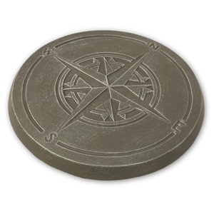 Garden Decoration: Compass Stepping Stone, Compass Rose Statue for ...