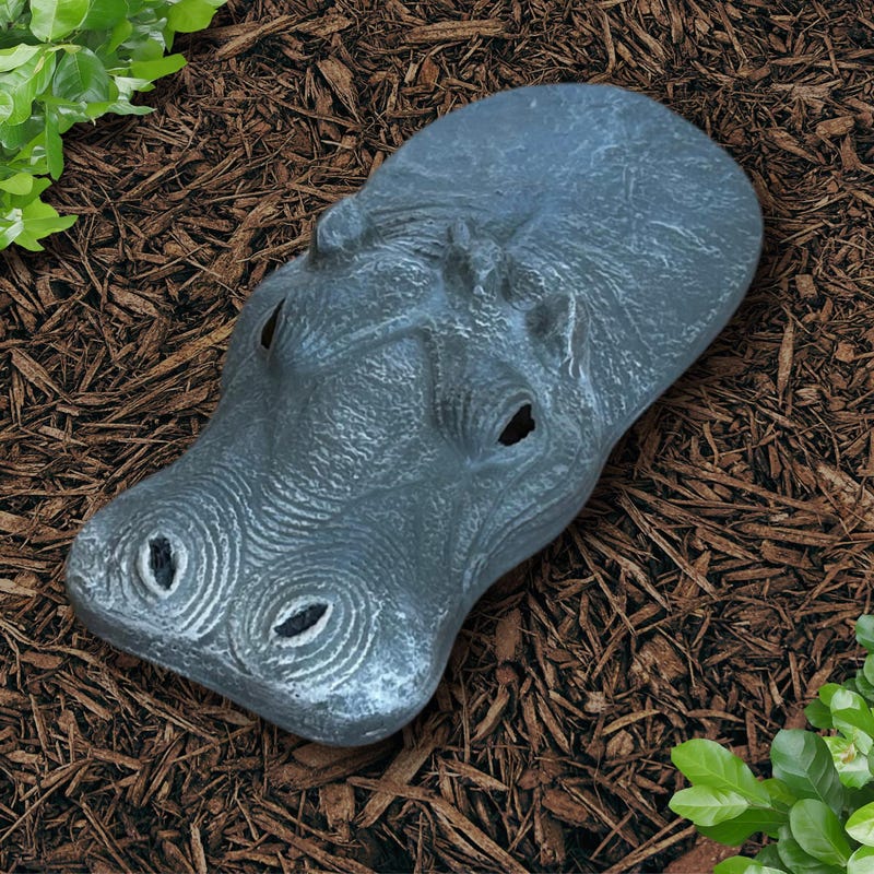 Concrete Hippo Decor - Etsy