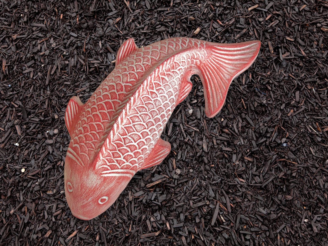 Large Koi Fish Statue for Zen Garden Koi Pond Concrete Statue Garden ...