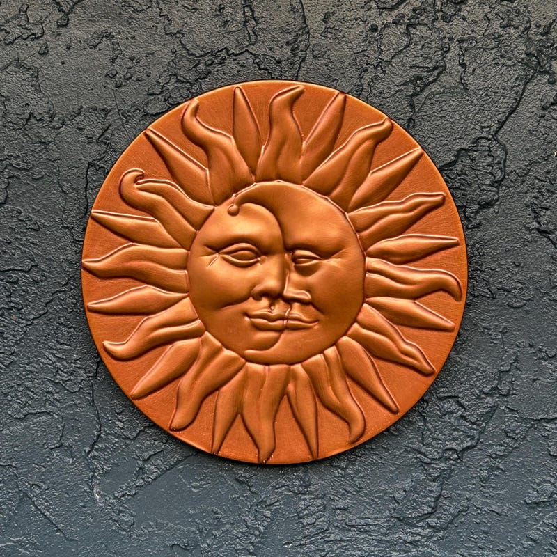 Moon Sun Wall Plaques - Etsy