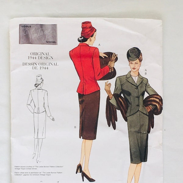 Vogue Suit Pattern - Etsy