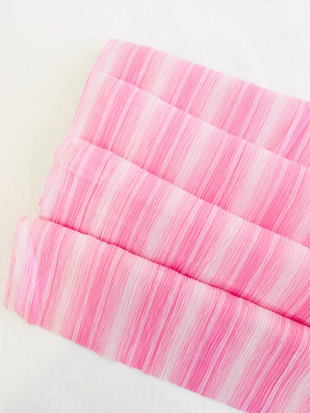 Pink Stripe Gauze Fabric/pink Gauze - Etsy