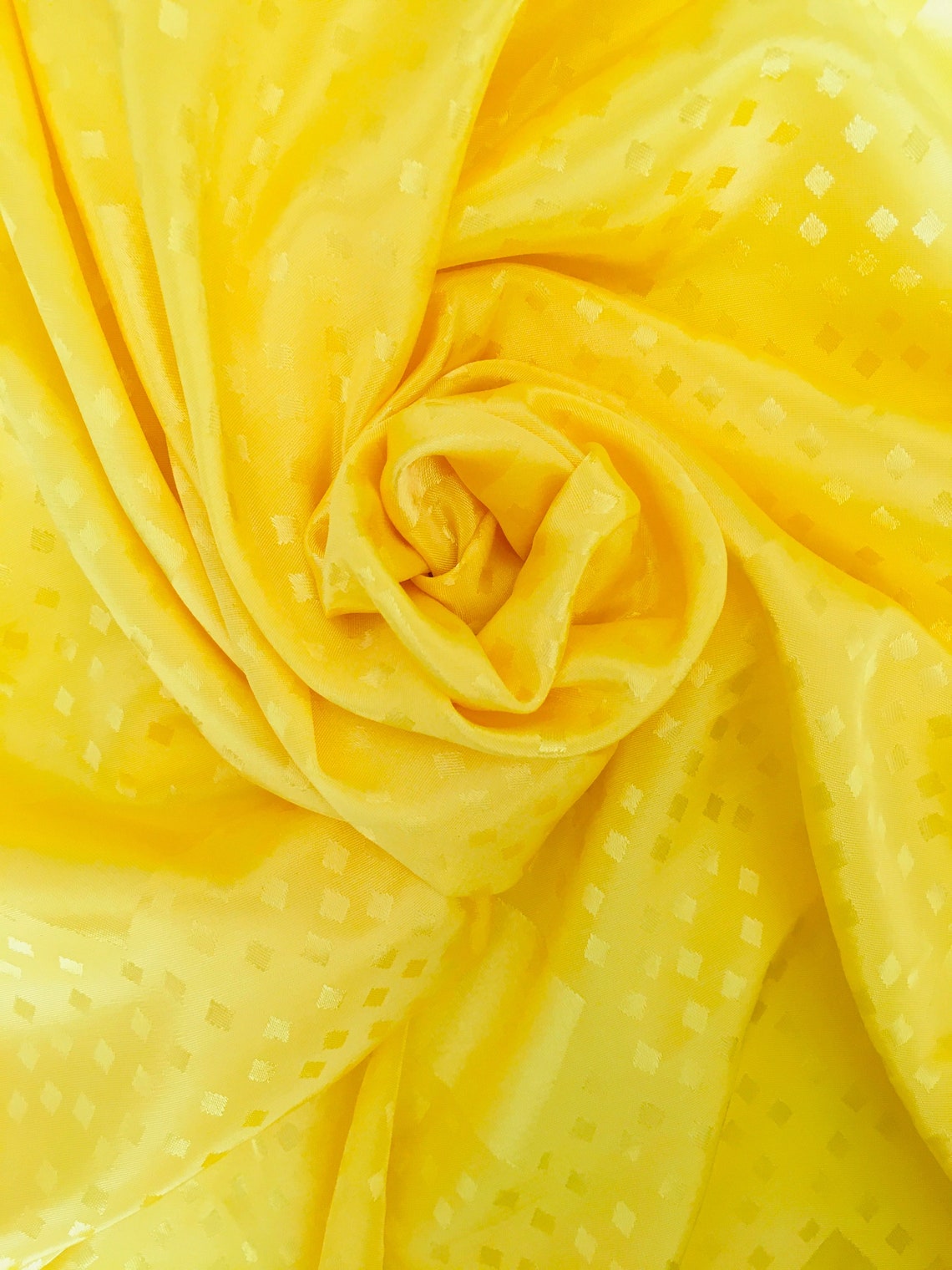 Yellow Silkie Fabric/yellow Fabric/yellow Dress Fabric/bright Yellow ...