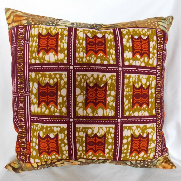 African Print Pillow - Etsy
