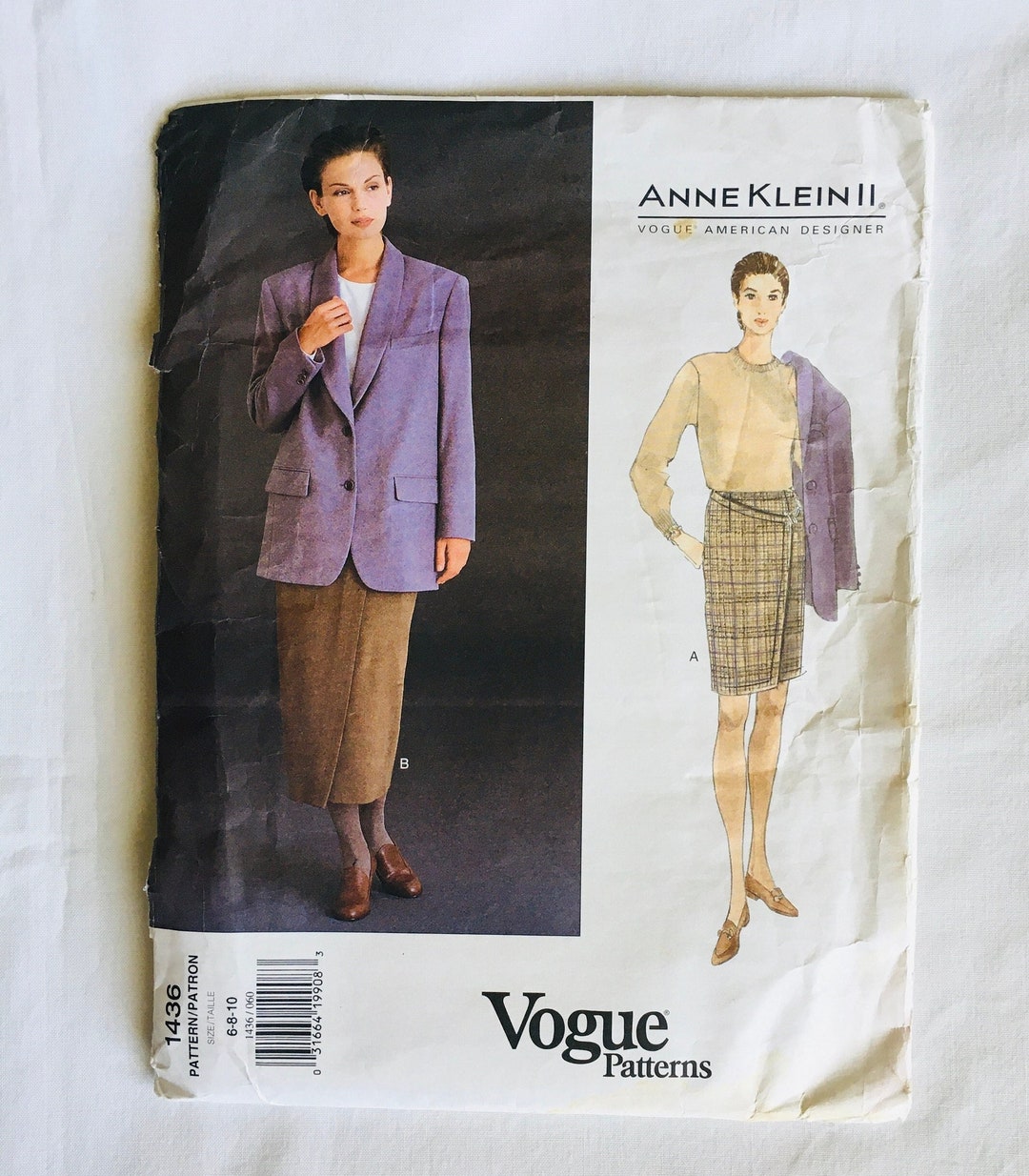 Vintage Vogue Suit Pattern/vogue Skirt Pattern/vogue Jacket Pattern ...