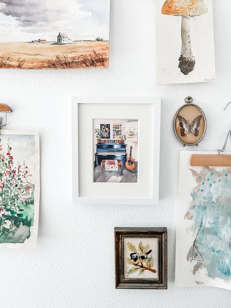 The Music Room Watercolor Prints - Etsy