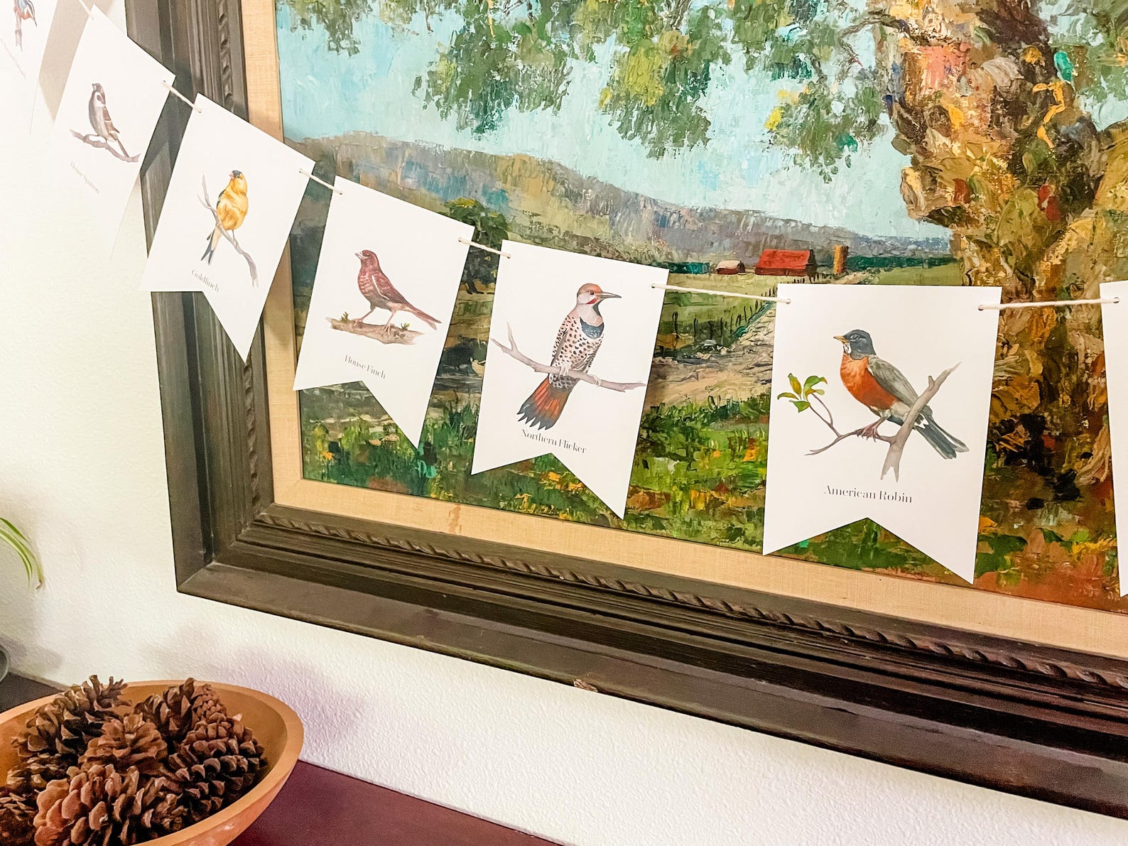 Watercolor Birds Banner Garland Bunting Flags, Set of 11 Birds - Etsy