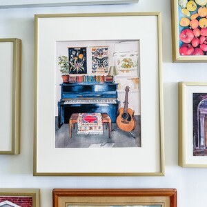 The Music Room Watercolor Prints - Etsy