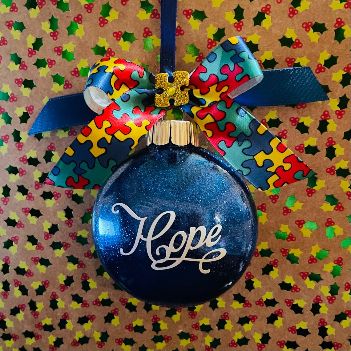 Autism Awareness Ornament Christmas Ornament Awareness - Etsy